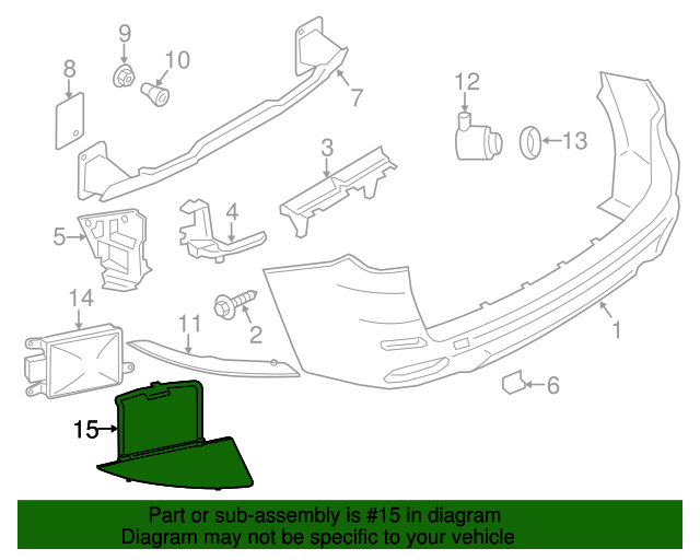 66-32-7-849-624 - Mount Bracket 2014-2019 BMW | AutoNationParts.com
