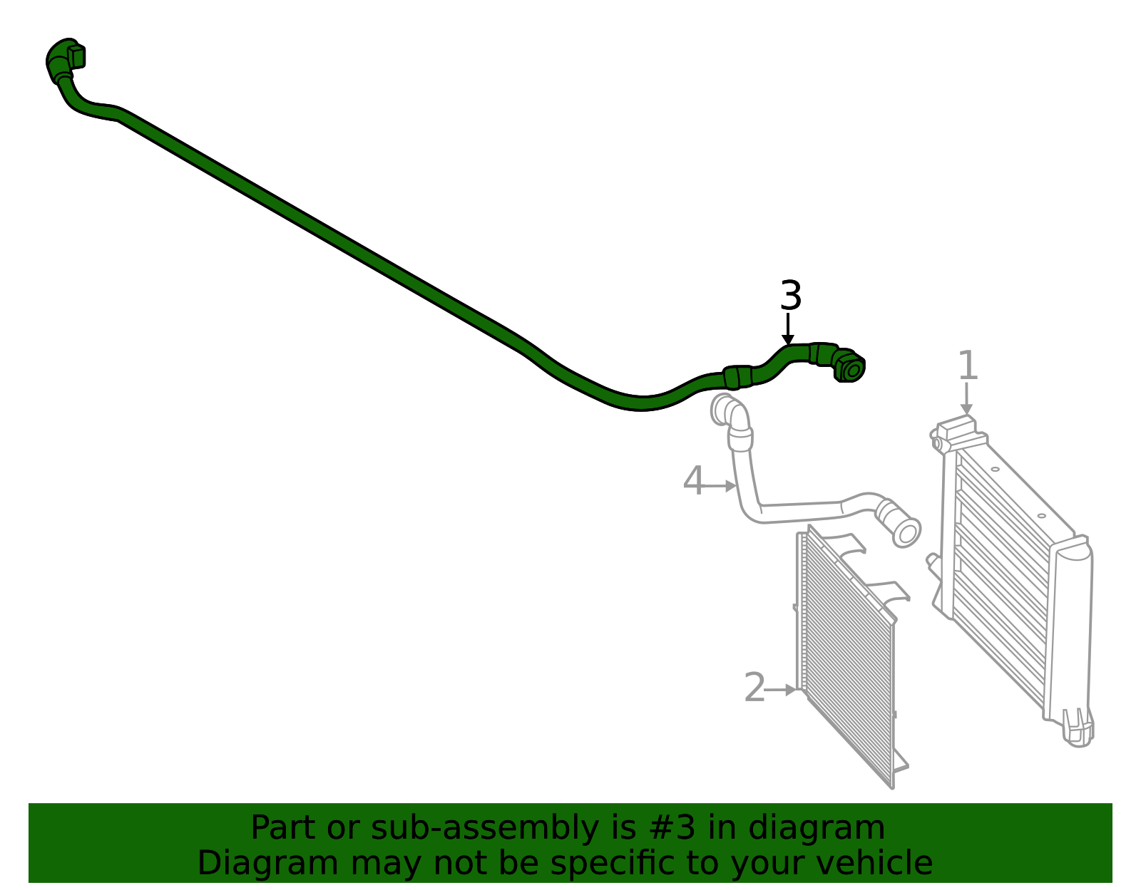 17-12-7-617-375 - 2016-2024 BMW - Water Inlet Hose | BMWPartsHub