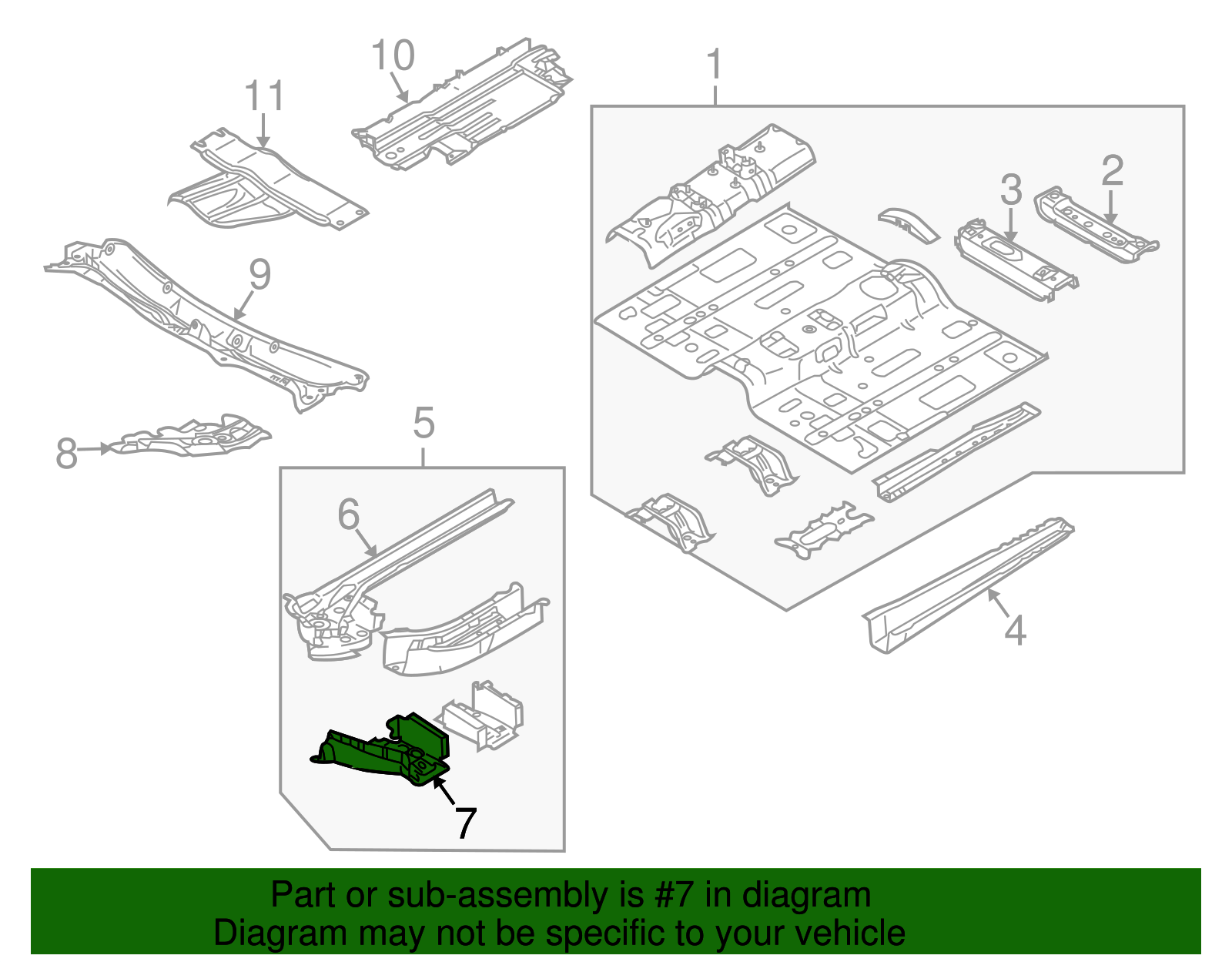 EG21-53-380A - 2007-2012 Mazda CX-7 - Torque Box | Mazda Part Direct