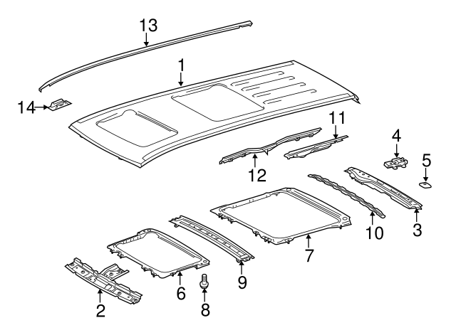75561-52040 - Drip Molding Retainer Clip - 2007-2020 Toyota | OEM ...
