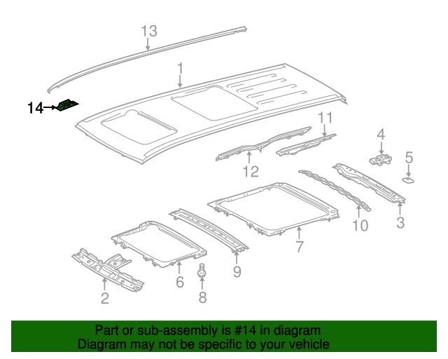 75561-52040 - Drip Molding Retainer Clip - 2007-2020 Toyota | OEM ...