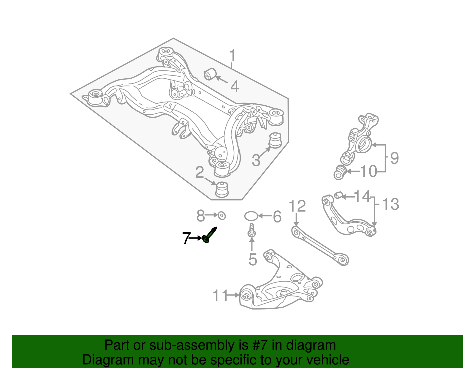 2002-2009 Audi Adjust Bolt WHT-001-679 | OEM Vehicle Parts