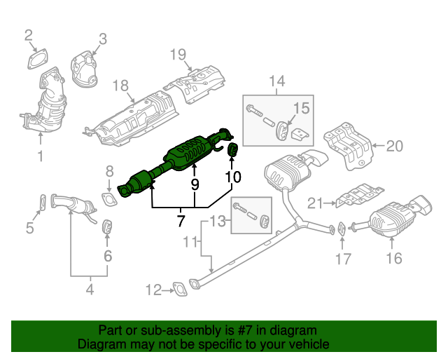 2018-2019 Hyundai Sonata Converter & Pipe 28600-C1610 | HyundaiParts.Online