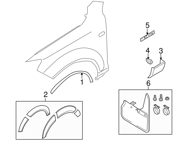 2010-2015 Audi Q7 Lower Molding 4L0-854-959-N-GRU | Audi USA Parts