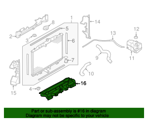 21579-6FM5A - Air Guide 2017-2019 Nissan Rogue | Nissan Parts ...