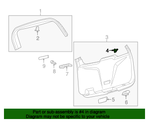 2011-2019 Ford Lower Trim Panel Retainer Clip -W715980-S900 ...