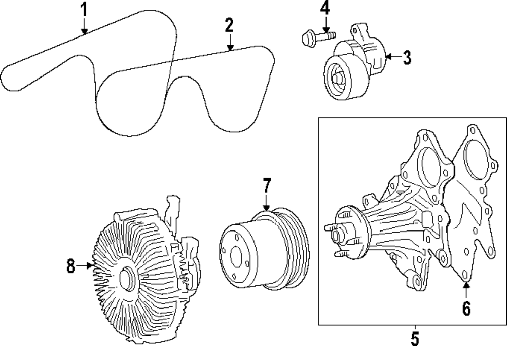 2022-2025 Toyota Fan Clutch 16210-70111 | OEM Parts Online