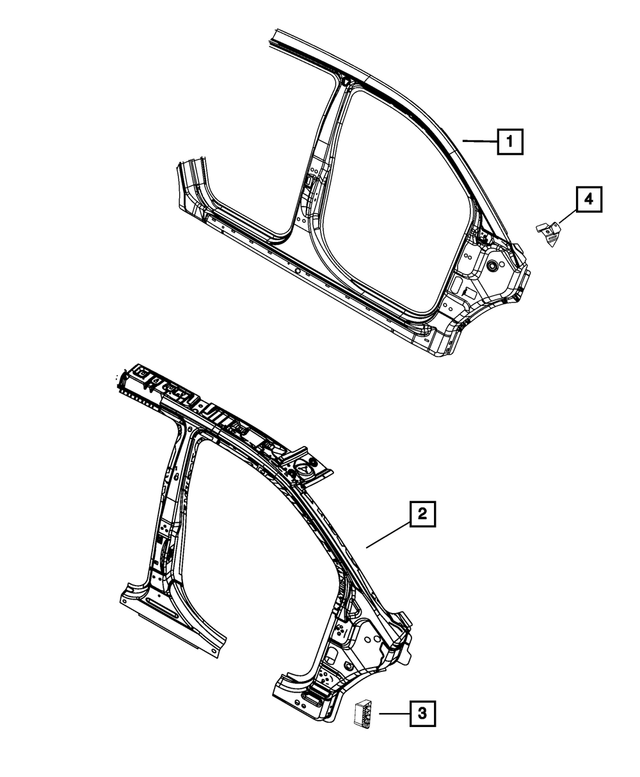 2009-2020 Dodge Journey Body Side Aperture Front Panel Package, Right ...