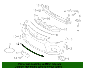 2014-2016 Kia Lower Deflector 86590-A7200 | OEM Parts Online