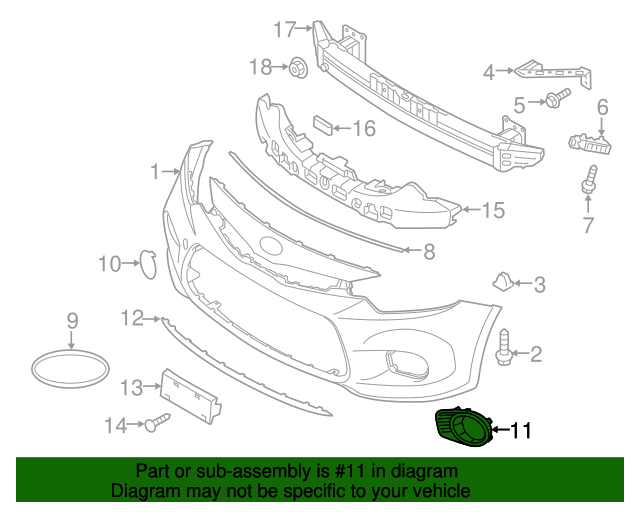86564-A7200 - Fog Lamp Bezel 2014-2016 Kia | Kia.Parts Store