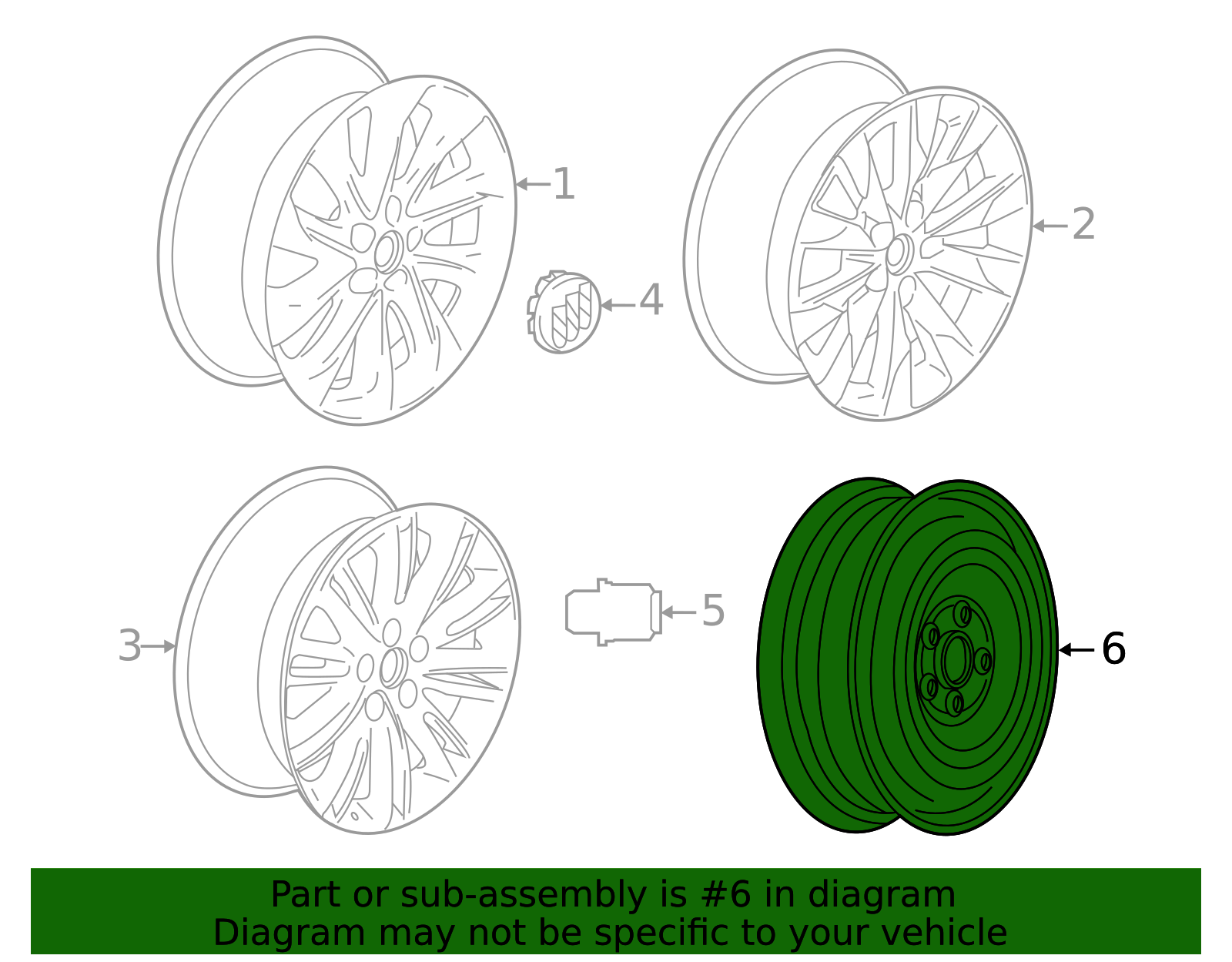 2021 Buick Envision Wheel, Alloy 39098553 | Partners Chevy
