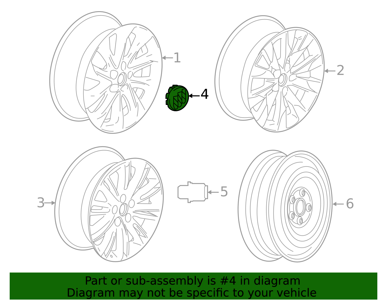 2025 Buick Center Cap 42886050 GM | GMPartsDirect.com
