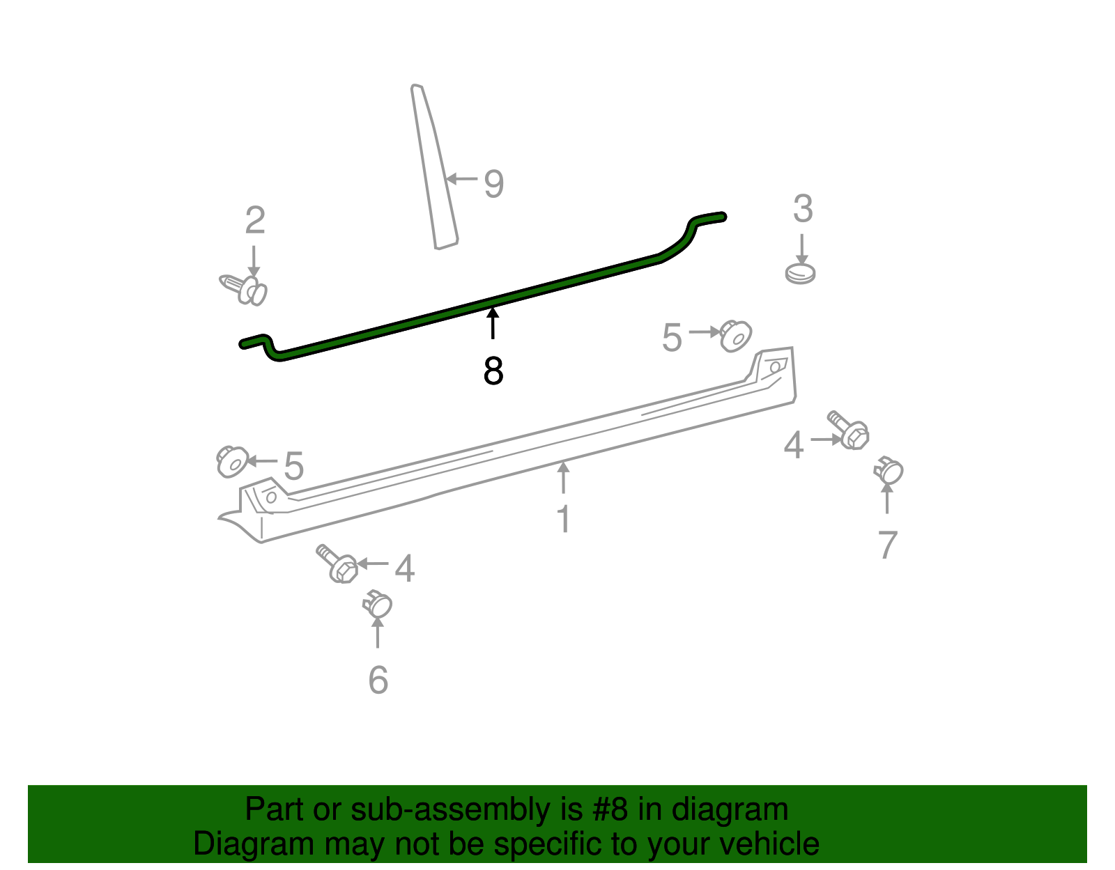 2004-2006 Scion xB Protector 76925-52050-A0 | Toyota Parts Center