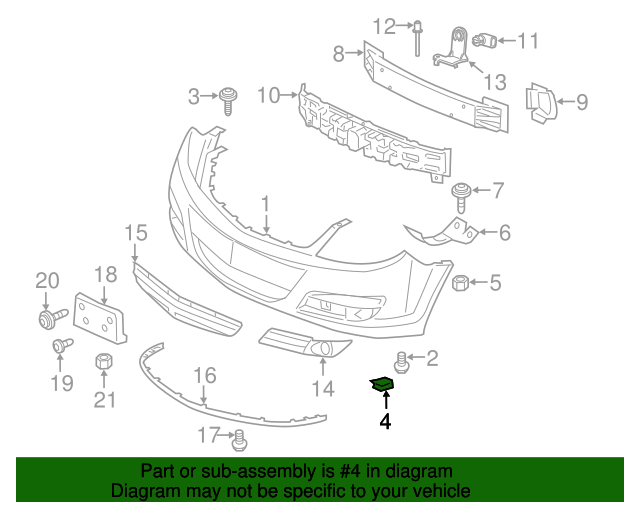 Retainer (Replaces Part Number 15999788) 11609388 GM | GMPartsDirect.com