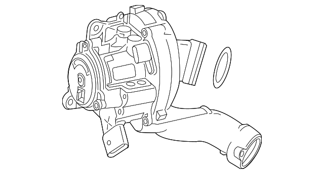 256-090-60-00 - Additional Compressor Mercedes-Benz USA Parts