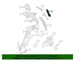 84641443 - Passenger Side Tail Lamp Pocket 2020-2023 Cadillac CT5 ...