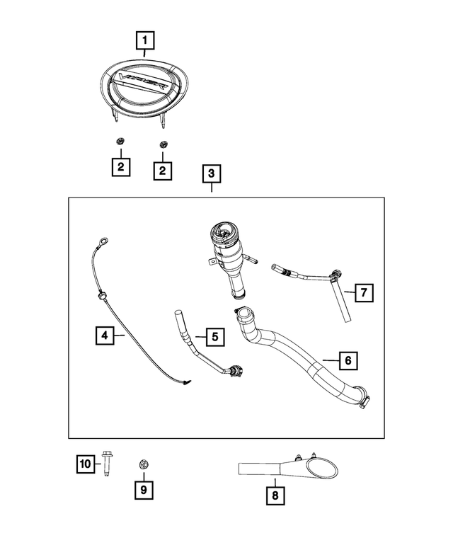 2015-2021 Mopar Nut 6102244AA | Mopar Parts