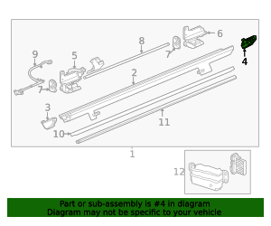 2021-2022 GM Passenger Side Assist Step Front Finish Cap 84543166 ...