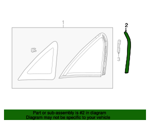 2012-2018 Ford Focus Quarter Panel Reveal Molding CP9Z-5825510-A | OEM ...
