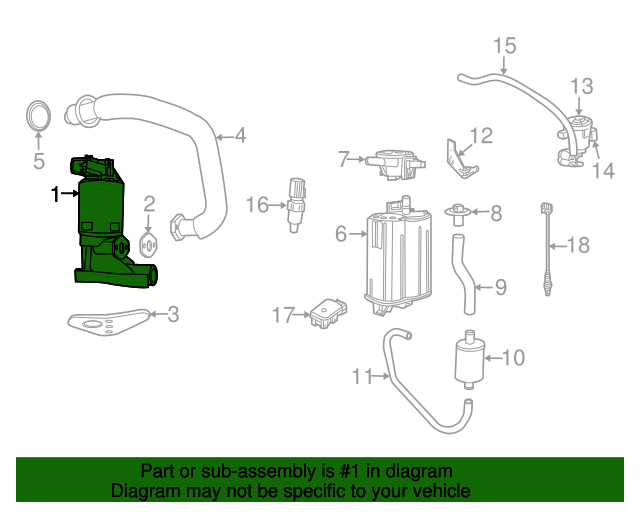 2005-2007 Mopar Egr Valve 53034058AC | TascaParts.com
