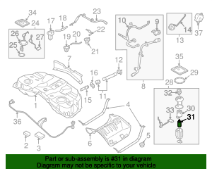 Pump Assembly Fuel 31111-3N000-AS | OEM Parts Online