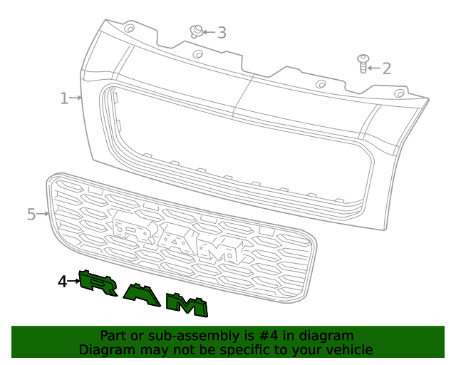 2019 Ram Nameplate 68395015AA | TascaParts.com