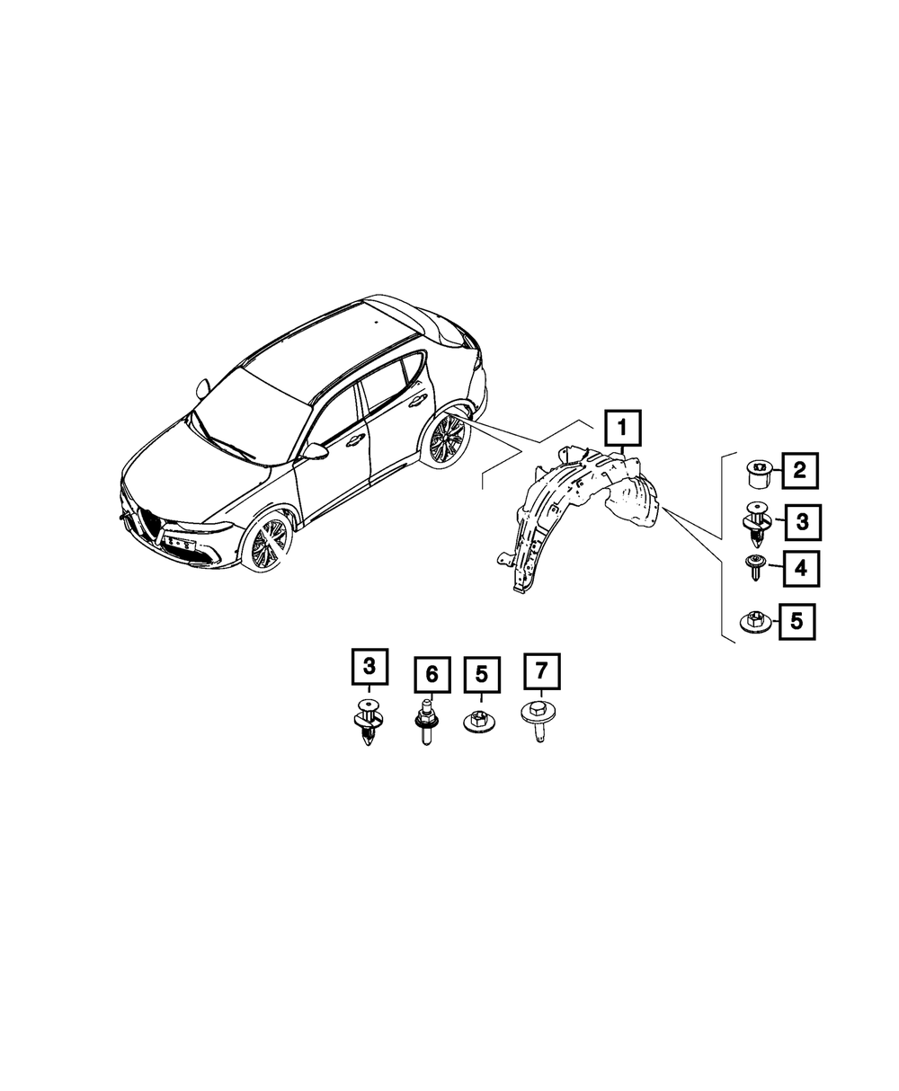 2012-2025 Mopar Plastic Nut 6509842AA | Mopar eStore