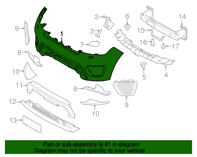 Genuine Bumper Cover for 2015-2017 Land Rover Range Rover Sport | Land ...