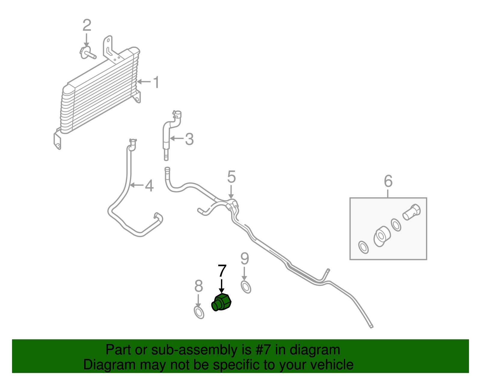 2008-2019 Ford Fitting Connector 9C3Z-7D273-A | OEM Parts Online