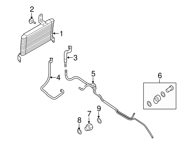 2008-2019 Ford Fitting Connector 9C3Z-7D273-A | TascaParts.com