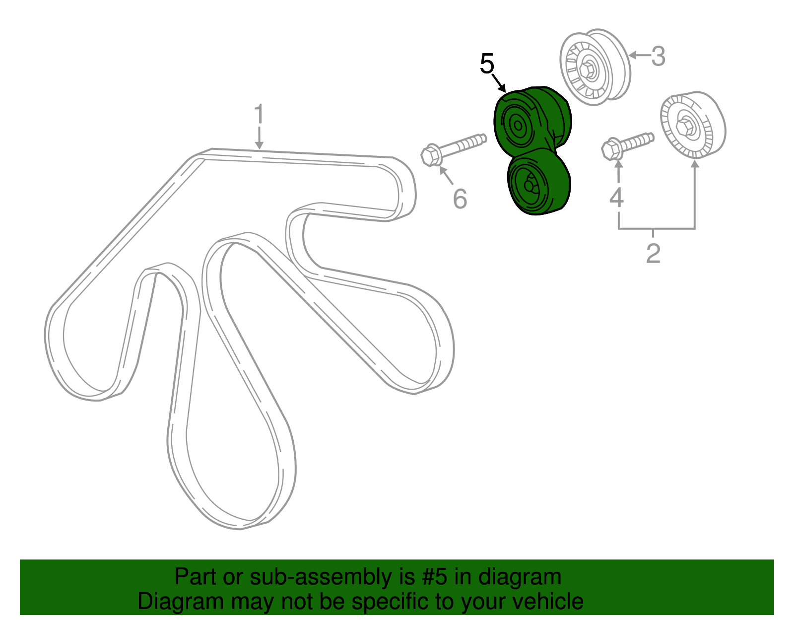 2017-2022 GM Drive Belt Tensioner 24588988 GM | GMPartsDirect.com