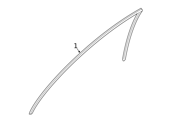 2018-2019 Nissan Body Weather-Strip - Driver's Side (LH) 80829-9FS1B ...