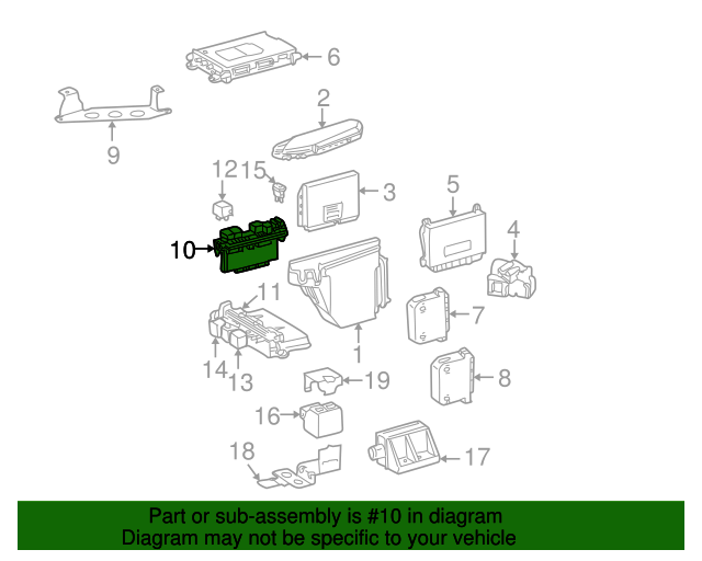 203-906-00-05 - Electrical Basic Module Mercedes-Benz USA Parts