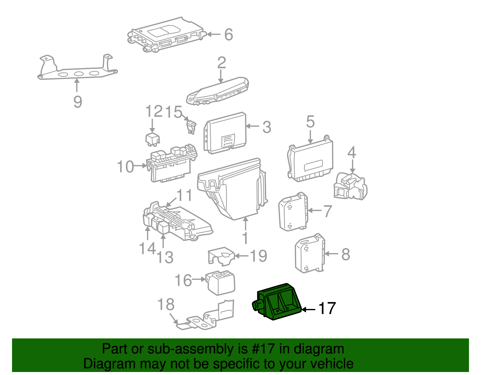 000-905-52-03 - Steering Sensor Assembly 2000-2005 Mercedes-Benz | AutoNation Parts