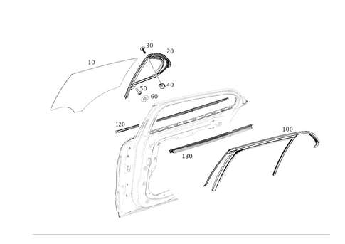 Rear Door Windows for 2018 Mercedes-Benz GLA250 | Mercedes-Benz USA Parts