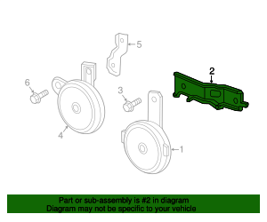 38101-T7S-A00 - Low Note Horn Bracket 2016-2022 Honda HR-V | Honda ...