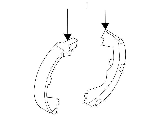 58305-A9A20 - Park Brake Shoes 2015-2021 Kia Sedona | Kia.Parts Store
