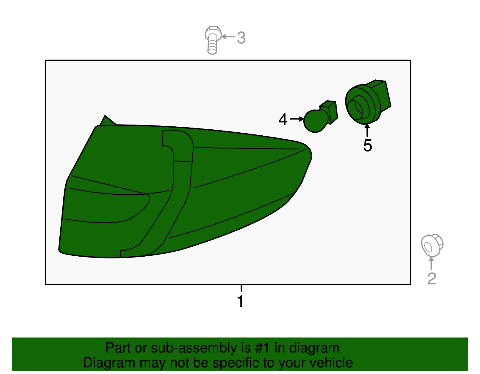 BE8Z-13404-A - Tail Lamp Assembly 2011-2013 Ford Fiesta | Big 3 Auto Parts