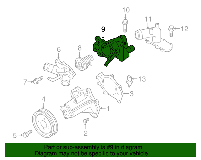 2016-2020 Infiniti QX80 Thermostat Housing 11061-EZ30A | Infiniti of ...