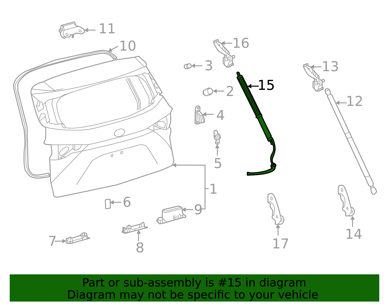 2022-2024 Toyota Sienna Tailgate Lift Motor 68910-08071 | Toyota Parts ...
