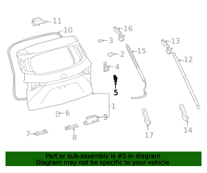 67281-08030 - Lift Gate Stopper 2021-2022 Toyota Sienna | Longo Toyota ...