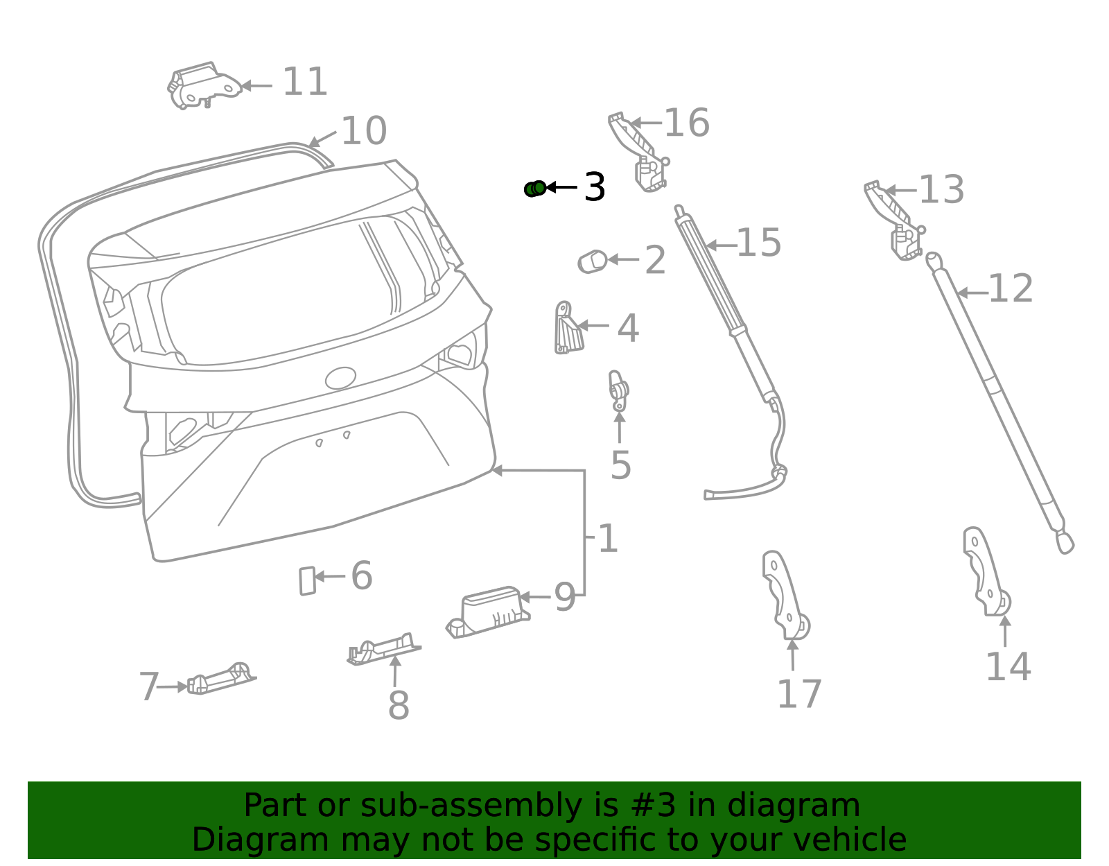 2021-2024 Toyota Sienna Lift Gate Bumper 69478-76010 | Toyota Parts Center