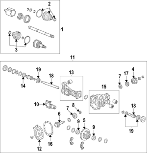 2019-2024 GM (Replaces 84829191) Front Driver Side Half-Shaft 87821660 ...