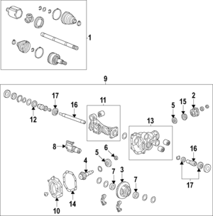 2019-2022 GM Front Drive Axle Clutch Shaft Bearing 84428323 ...
