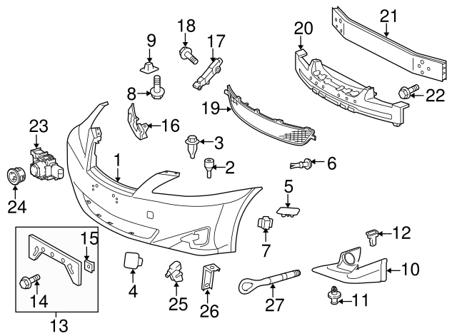 Genuine Side Support for 2011-2015 Lexus Part# 52116-53070 | Lexus OE Parts