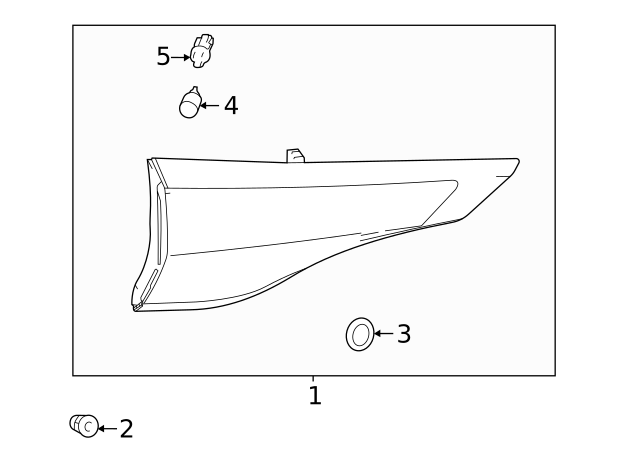 2021-2022 Toyota Sienna Back Up Light Assembly 81590-08070 | Toyota ...