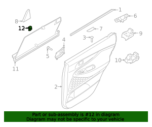 Genuine Sunshade Hook for 2019-2023 Hyundai Santa Fe | Part# 83917 ...
