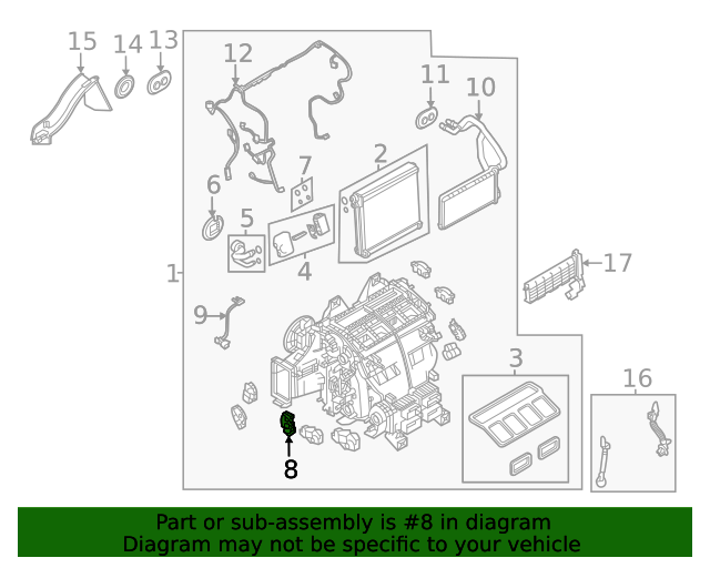 Genuine OEM HVAC Air Inlet Door Actuator Part# LR131058 Fits 2020-2023 ...