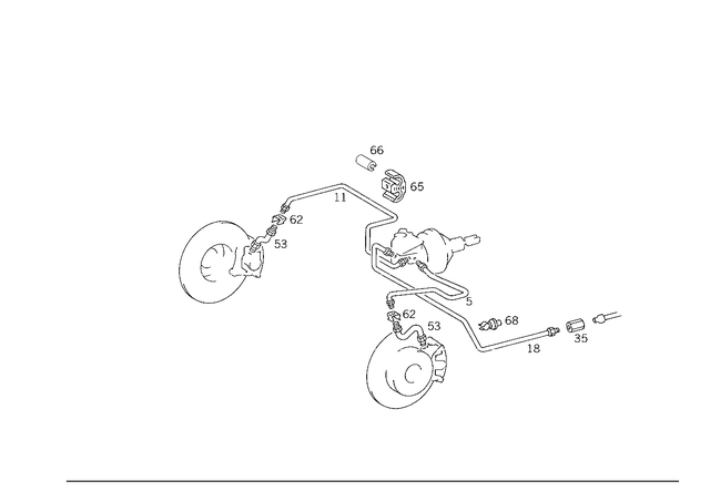 Brake Line 123-420-89-28-65 | MB Parts Center