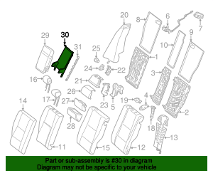 213-973-01-00-9051 - Armrest Base 2018-2023 Mercedes-Benz | Mercedes ...